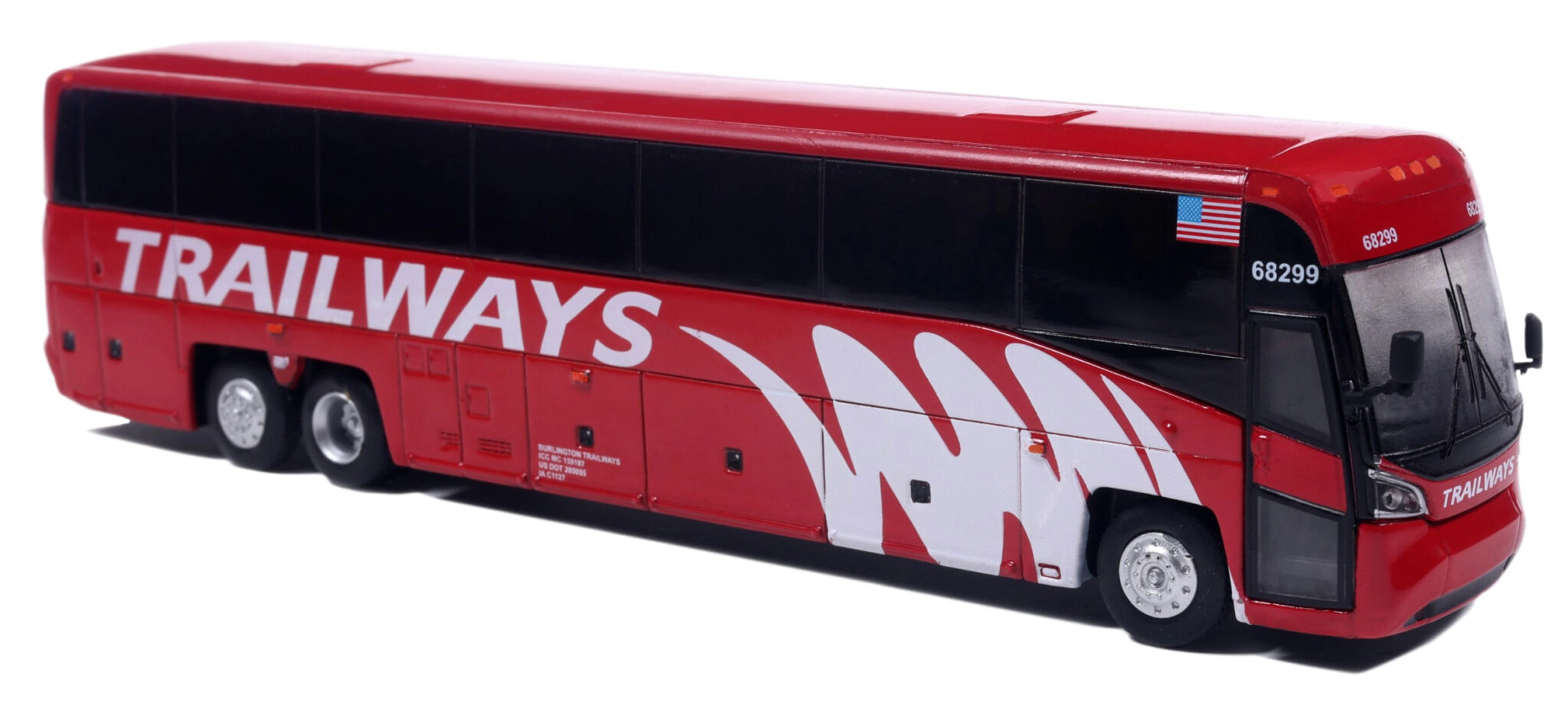Coming In 2026 Iconic Replicas MCI D4520 Coach Bus Trailways 1/87 Scale ...